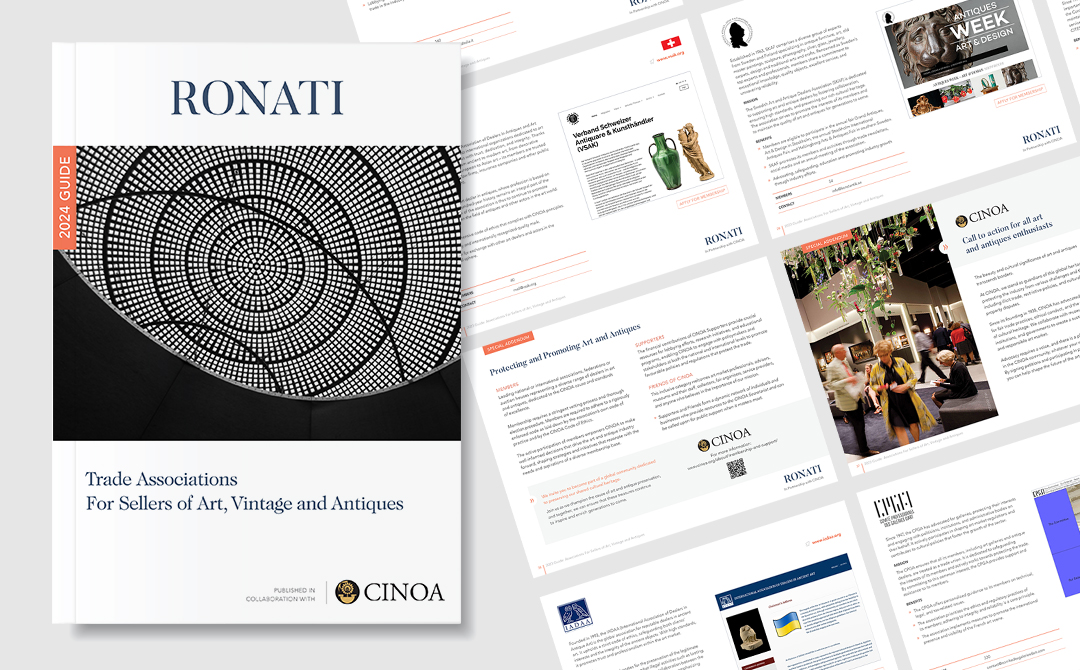 Ronati Releases Guide to Trade Associations for Sellers of Art, Vintage ...